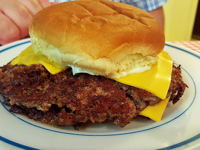 The Double Rod Burger doesn't play games&mdash;just a perfectly seasoned patty with American cheese melting into every nook and cranny of caramelized beef.