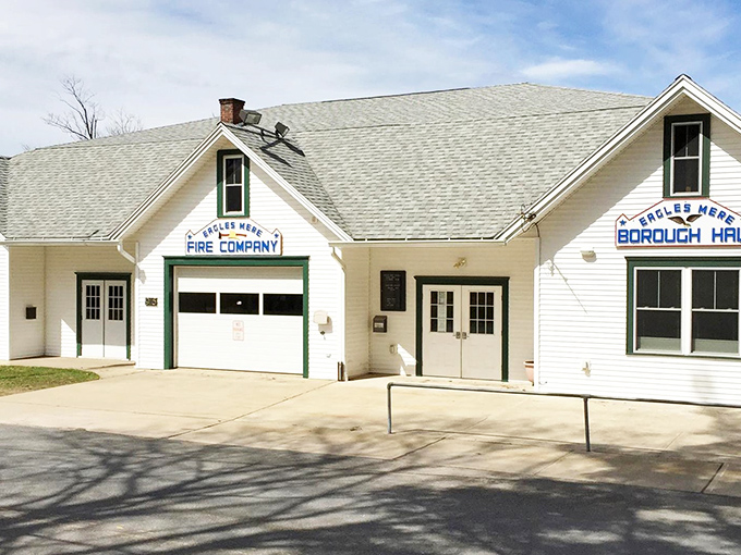 Small-town governance at its most picturesque&mdash;where the fire company and borough hall share space like good neighbors should.