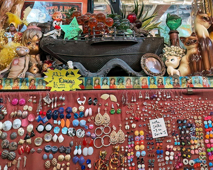 Tiny works of art for your earlobes. Each pair of vintage earrings whispers secrets of cocktail parties and dance floors from decades past.