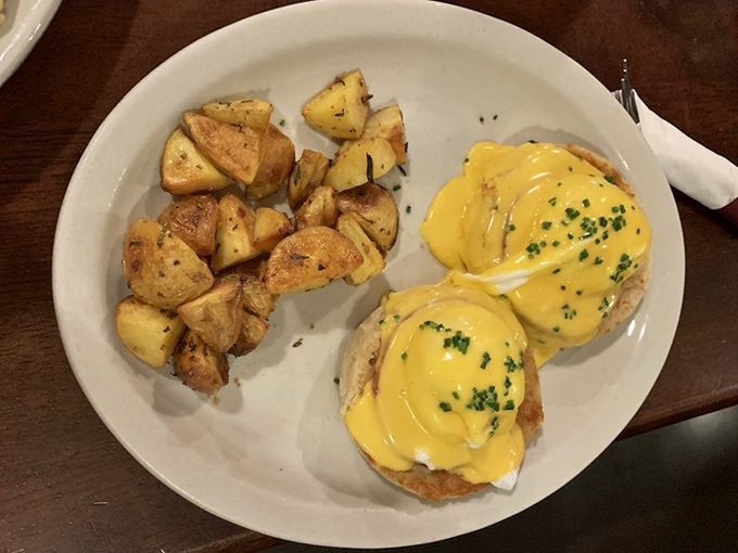 Benedict done right is poetry on a plate. That hollandaise&mdash;sunshine-yellow and perfectly balanced&mdash;would make Julia Child slow-clap with approval. 