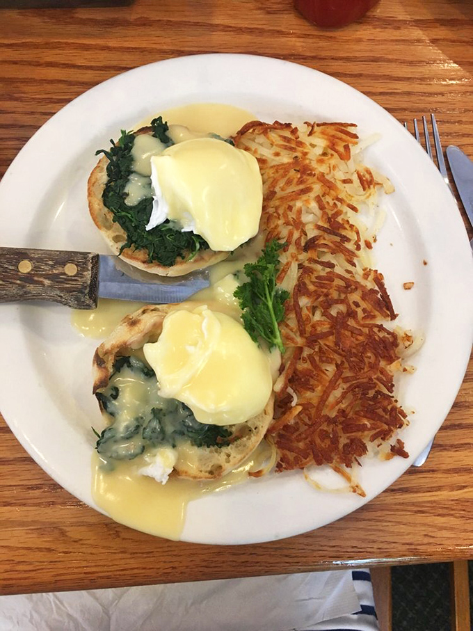 Eggs Florentine meets hash browns in a marriage so perfect it deserves its own reality show&mdash;"Keeping Up With The Breakfast Classics."