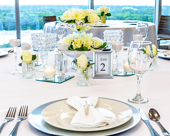 Elegant glassware and table settings that could grace a five-star restaurant, proving you can host like royalty on a commoner's budget.