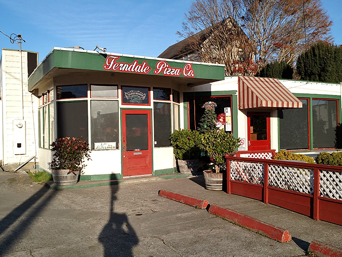 Ferndale Pizza Co. brings Italian comfort food to Victorian America, its cheerful red door promising the kind of pizza worth driving to Humboldt County for.