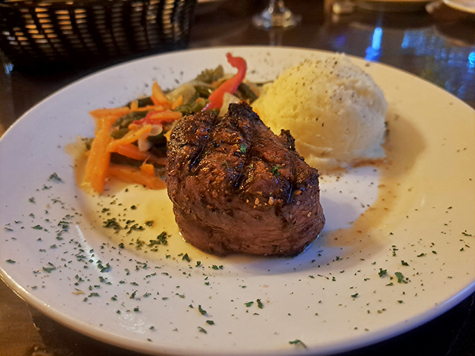 This filet mignon doesn't need to shout for attention&mdash;it commands it with quiet confidence and a side of perfectly cooked vegetables.