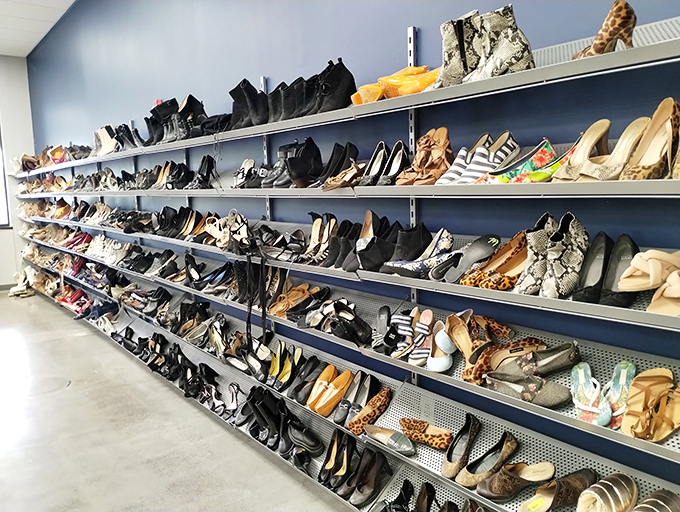 Cinderella would have saved herself a lot of trouble if she'd just visited this shoe section. Every style, size, and era waiting for its perfect match.