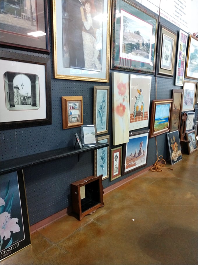 Wall art roulette: Will you choose the watercolor landscape or that quirky portrait? Either way, your blank walls are about to get interesting.