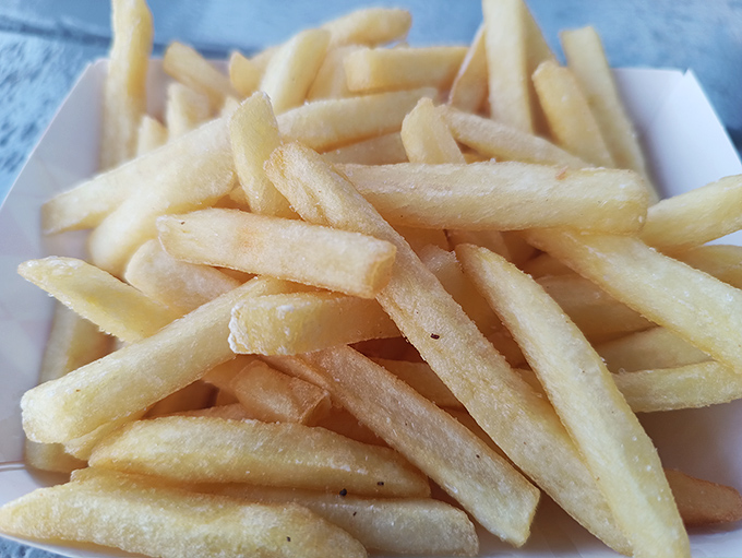 These golden fries aren't just a side&mdash;they're supporting actors deserving their own standing ovation.