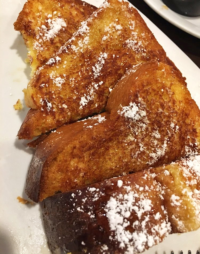 This French toast isn't just breakfast&mdash;it's a powdered sugar-dusted work of art that makes morning people out of night owls.