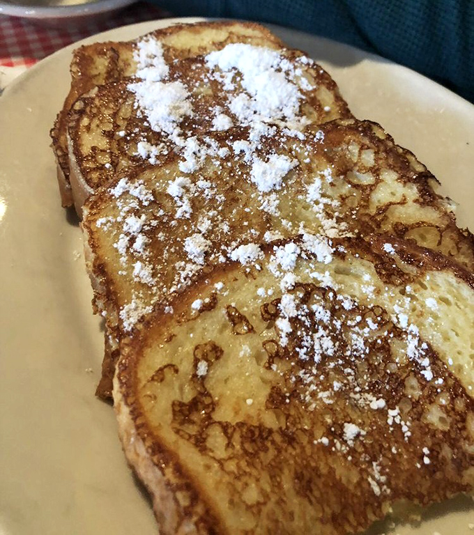 French toast that's dressed for success with a dusting of powdered sugar&mdash;like breakfast wearing its Sunday best.