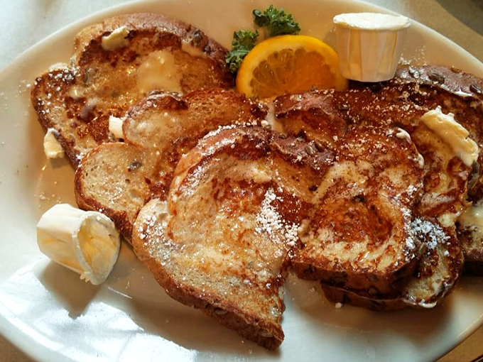 French toast that's achieved the perfect golden-brown exterior while maintaining that custardy interior&mdash;the breakfast equivalent of winning the lottery.