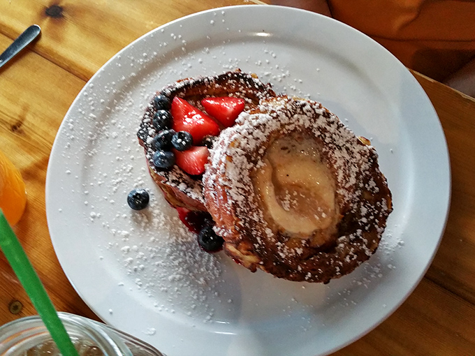 Not just French toast&mdash;it's a breakfast dessert masterpiece. That mascarpone filling and fresh berry topping might make you weep with joy.