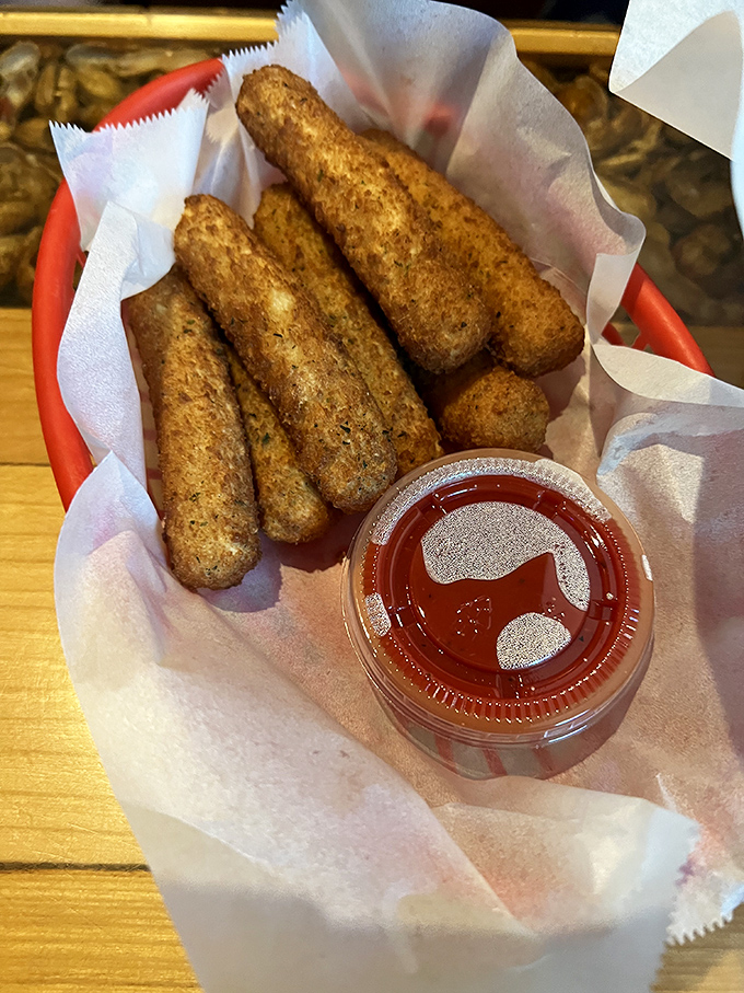 Mozzarella sticks: the adult version of string cheese that required someone brave enough to say, "What if we fried these?"