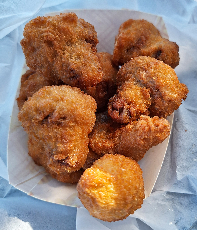 These mushroom nuggets aren't just fried&mdash;they're transformed into crunchy little umami bombs that disappear faster than your vacation days.