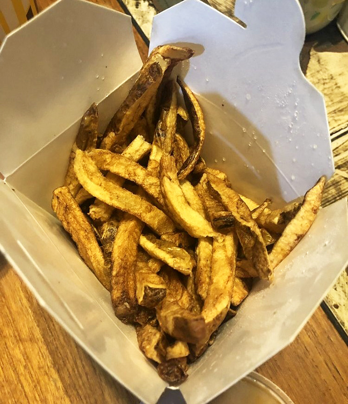 Hand-cut fries that put fast food imposters to shame. Crispy on the outside, fluffy inside &ndash; the potato's highest calling.