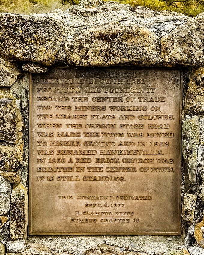 This historical monument tells the story of Yreka's gold rush origins. History that doesn't require an admission ticket&mdash;just curiosity.