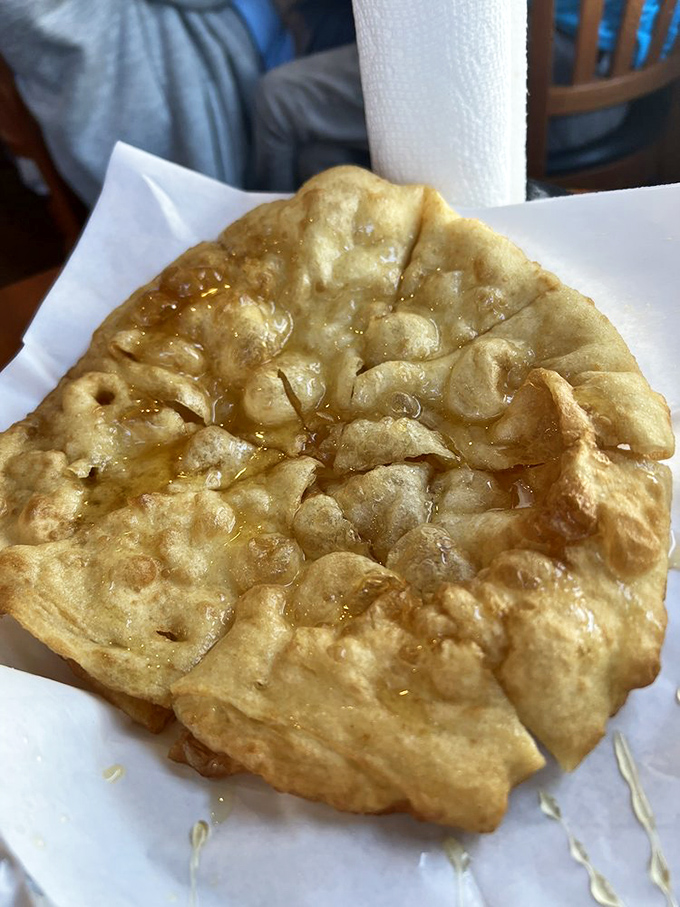 Honey glistens on freshly made fry bread like morning dew on desert flowers&mdash;simple perfection that needs no further embellishment.