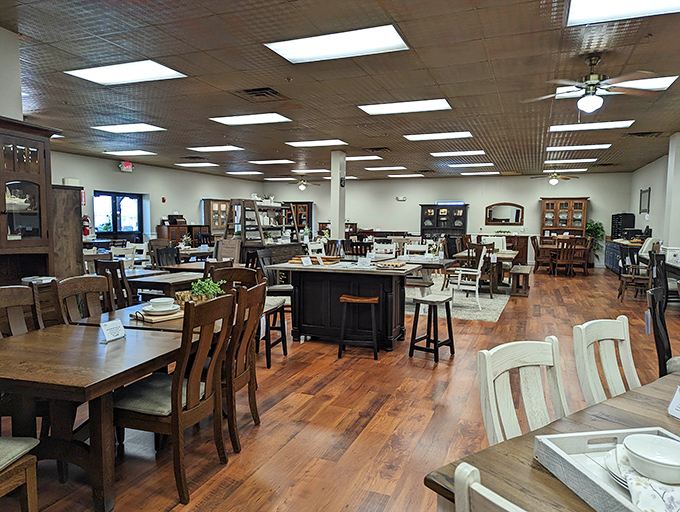 Not your big box store furniture department &ndash; these handcrafted wooden tables and chairs have already survived decades and are ready for their second (or third) chapter.