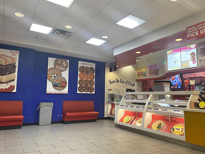 Sweet salvation for the weary shopper. Nothing fuels a second wind of bargain hunting like the siren call of freshly baked cookies.