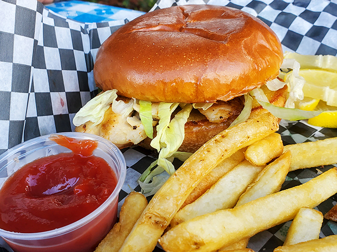 This isn't just a sandwich &ndash; it's a chicken's highest calling, nestled between pillowy buns with crisp veggies standing guard.