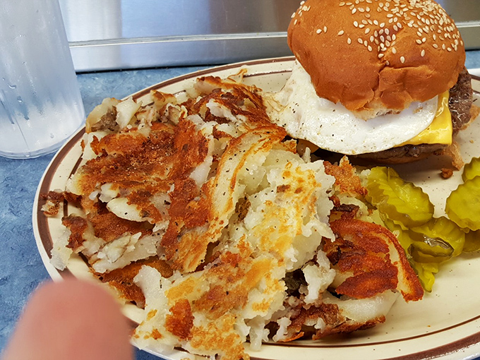 Those hash browns have achieved what most of us can only dream of: the perfect golden-brown crispiness that makes you question all other potatoes. 