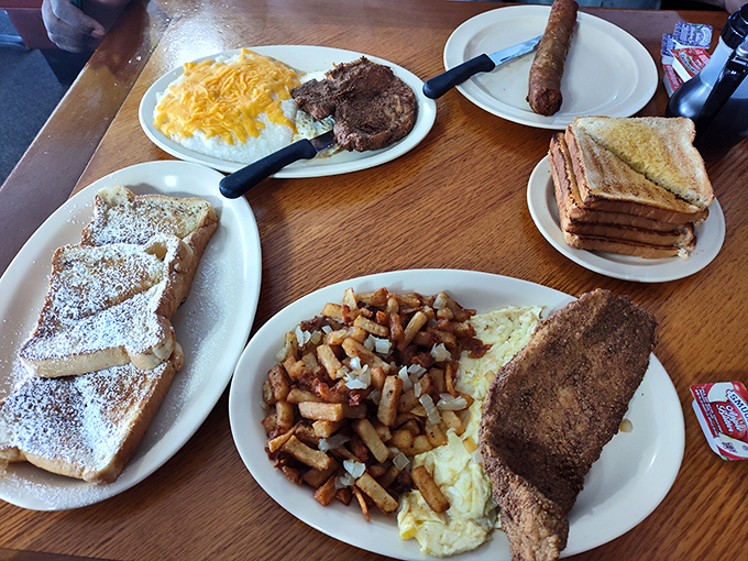 Breakfast spread that would make your cardiologist wince and your grandmother nod in approval &ndash; worth every delicious calorie.