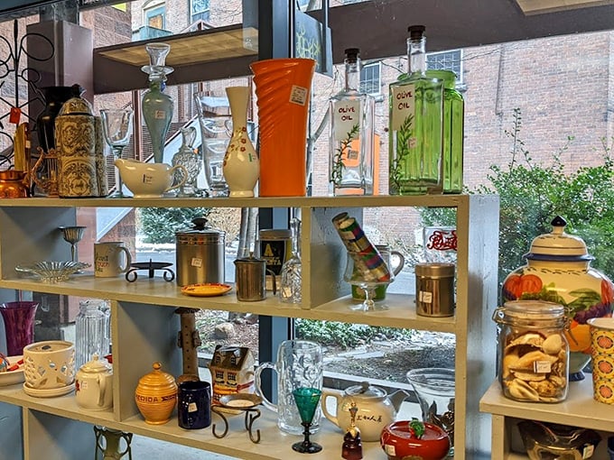 The home decor section transforms house-proud dreams into affordable reality, one vintage piece at a time.