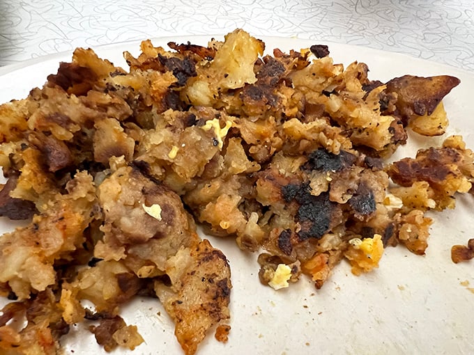 Home fries with that perfect crisp-to-soft ratio&mdash;the culinary equivalent of finding the sweet spot on your pillow.