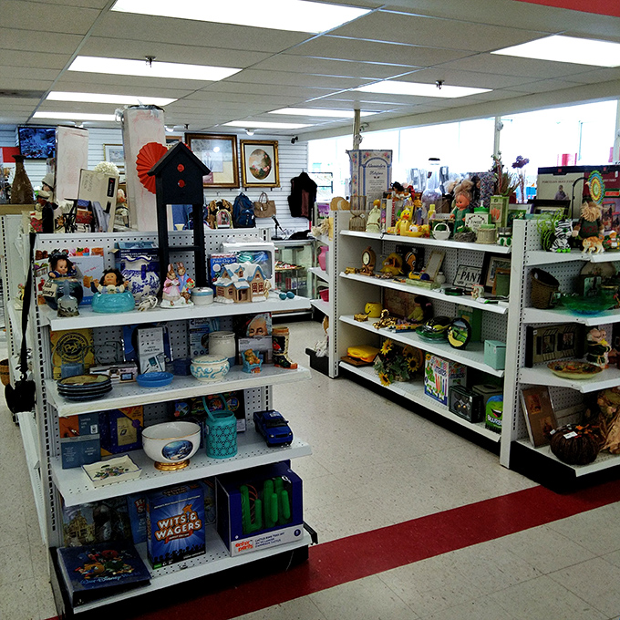 Shelves of home decor waiting to transform your space into something uniquely, wonderfully yours.