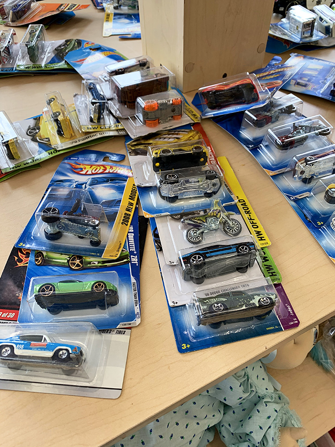 Hot Wheels heaven! Every car-obsessed kid from the '70s (and their grown-up counterparts) would lose their minds here.