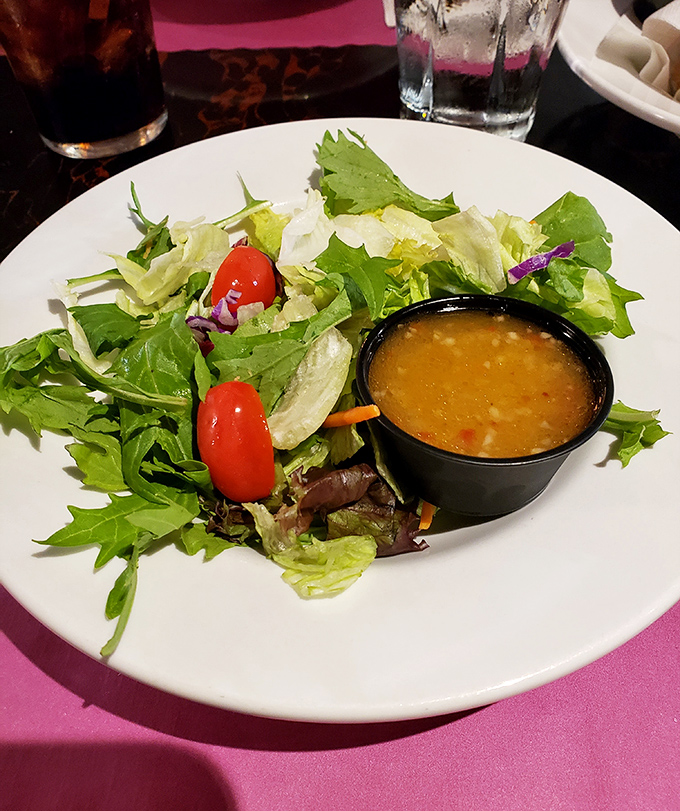 A salad that knows its role&mdash;fresh, crisp supporting actor to the meaty main attraction, with dressing that doesn't hide in the wings.