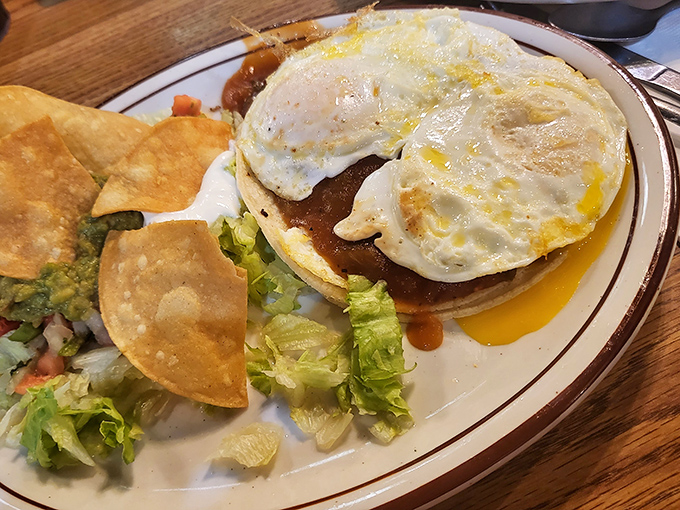 Huevos Rancheros that bridge cultures and satisfy cravings &ndash; eggs and tortillas having the most delicious conversation on your plate.