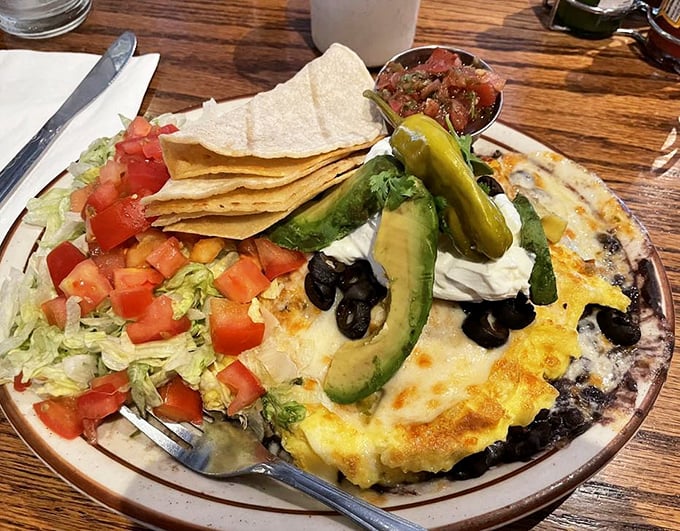 Not just Huevos Rancheros&mdash;this is breakfast democracy where eggs, cheese, avocado and tortillas come together in perfect harmony on a plate.