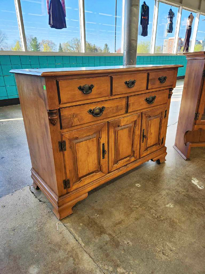 Not just a dresser&mdash;a time machine. This solid wood beauty with dovetail joints laughs at today's assembly-required furniture.