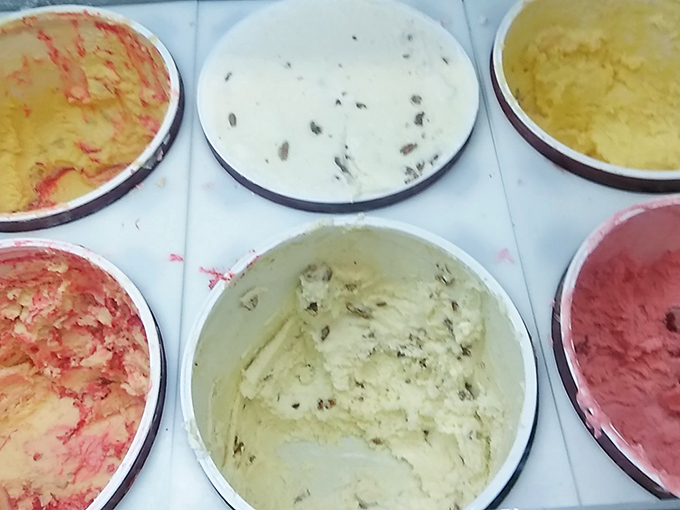 A rainbow of flavors awaits in these colorful containers&mdash;each one promising a different creamy adventure for your taste buds.