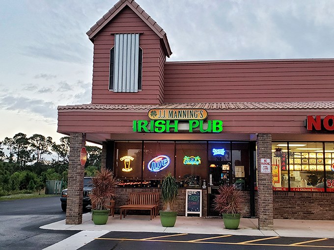 JJ Manning's Irish Pub proves that even in paradise, sometimes you need a pint and some comfort food to remind you that retirement doesn't mean giving up life's pleasures.