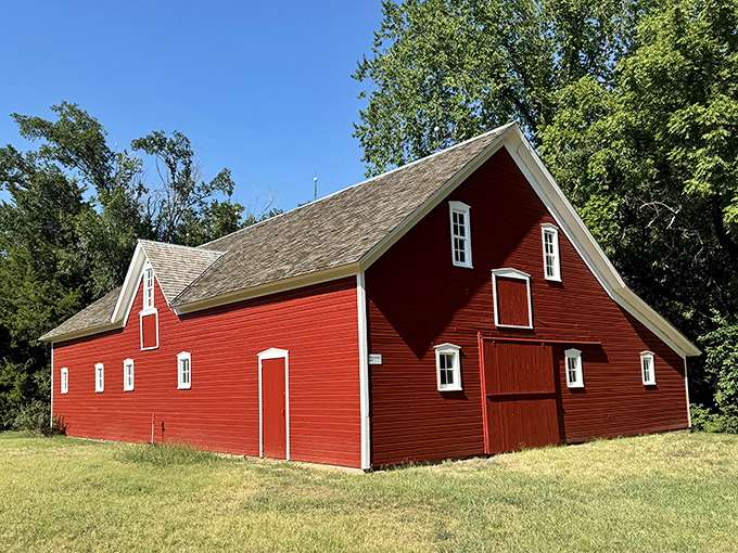 This classic red barn at Kauffman Museum reminds us that before Newton had WiFi, it had something more reliable &ndash; agricultural know-how.