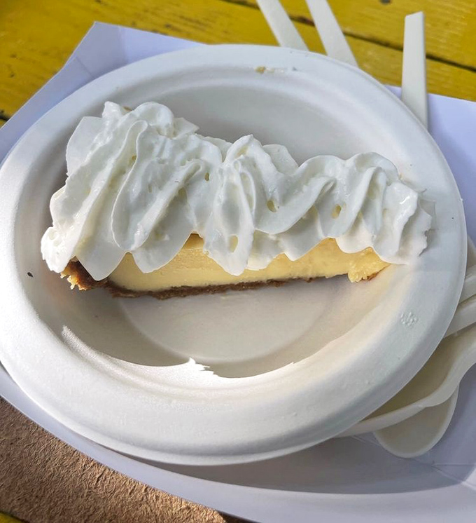 The key lime pie offers the perfect tart finale to your burger adventure &ndash; Florida sunshine in dessert form.