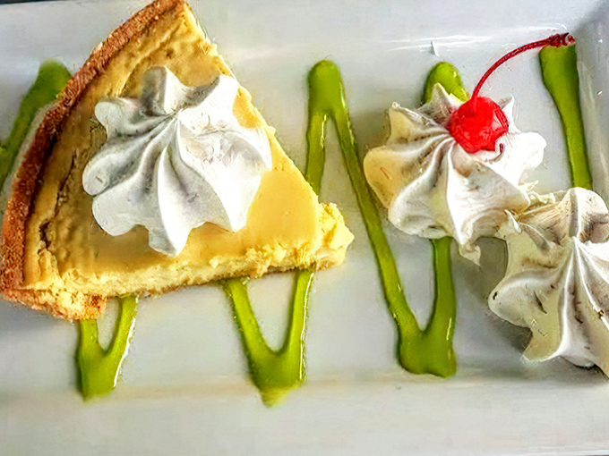 Key lime pie that strikes the perfect balance between tart and sweet, like Florida sunshine in dessert form.