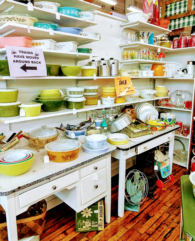 The Pyrex rainbow! A technicolor dream of kitchenware that has outlasted three generations of family dinners and holiday disasters.