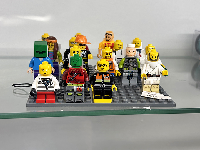 These tiny LEGO people have seen things. Now they're waiting for new adventures with collectors who appreciate plastic personalities.