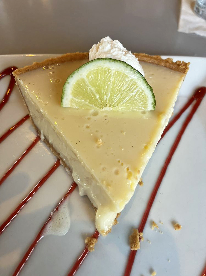 Key lime pie that hits that perfect sweet-tart balance&mdash;like finding the last parking spot in downtown Charleston on a Saturday night.