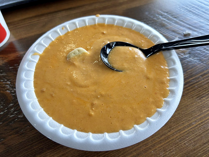 Lobster bisque so rich and velvety it could make a New Englander weep with joy. That spoonful is about to deliver pure comfort.