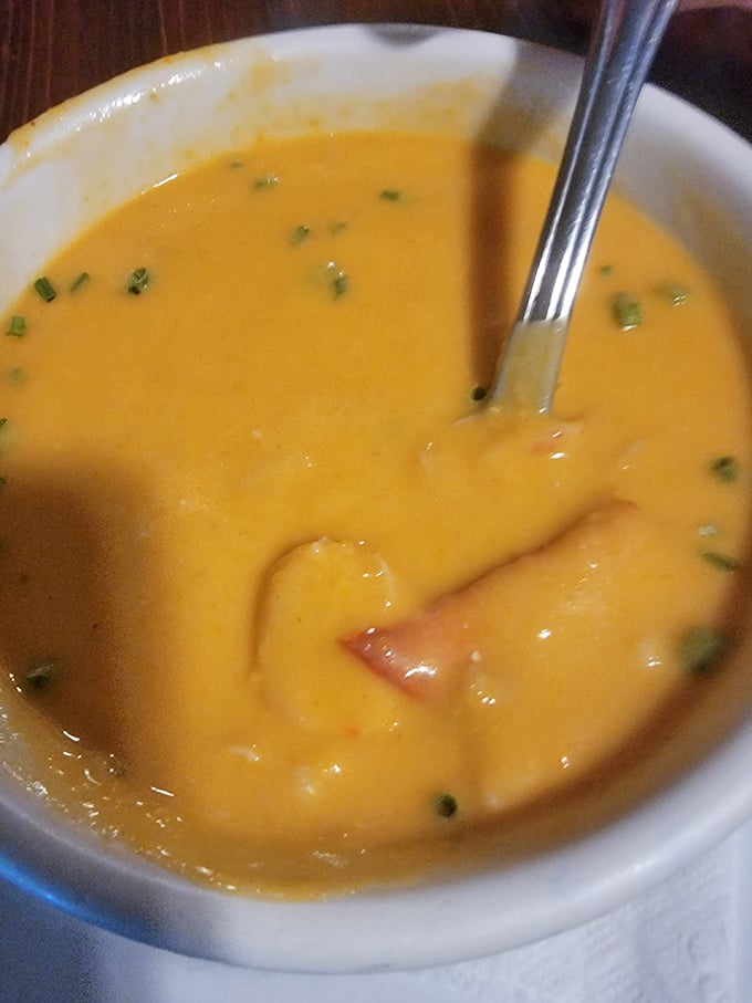 This lobster bisque isn't just soup&mdash;it's a warm hug in a bowl. Creamy, rich, and studded with tender morsels of seafood treasure.