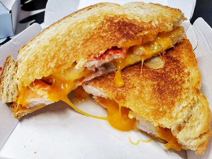 The lobster grilled cheese&mdash;where comfort food meets luxury. Like your childhood favorite got a promotion and moved to the coast.