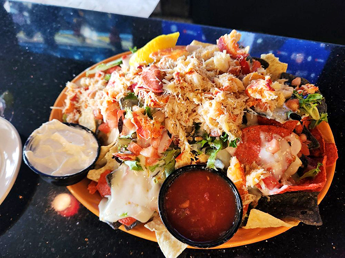 Behold the legendary lobster nachos&mdash;where tortilla chips have found their true purpose in life as vehicles for cheese and seafood.