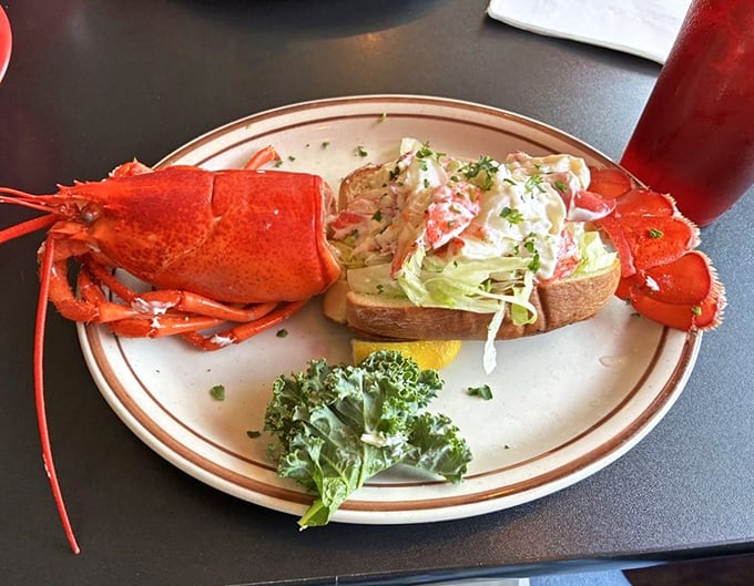 A whole lobster on a roll proves that sometimes the best things in life come on bread.