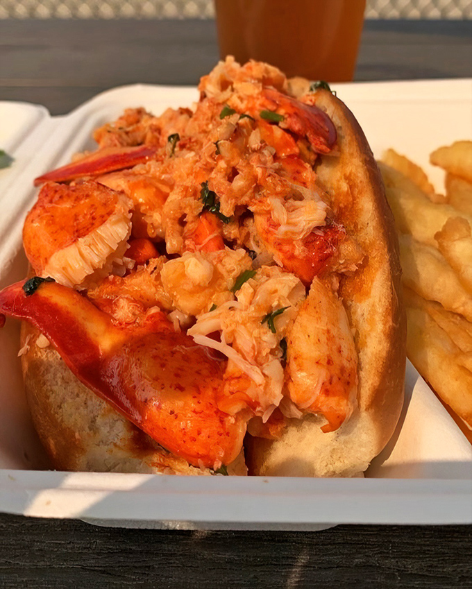 The lobster roll that launches road trips. Sweet, tender meat piled high enough to make New Englanders nod in respectful approval.