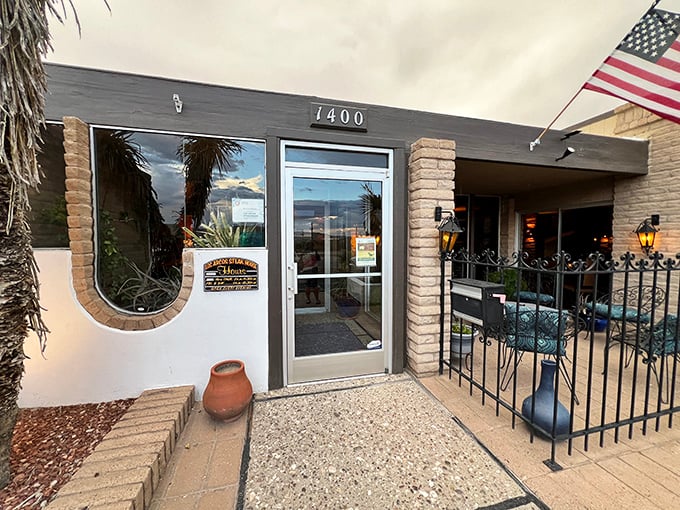 Los Arcos serves up authentic New Mexican cuisine in a setting where the locals outnumber the tourists considerably.