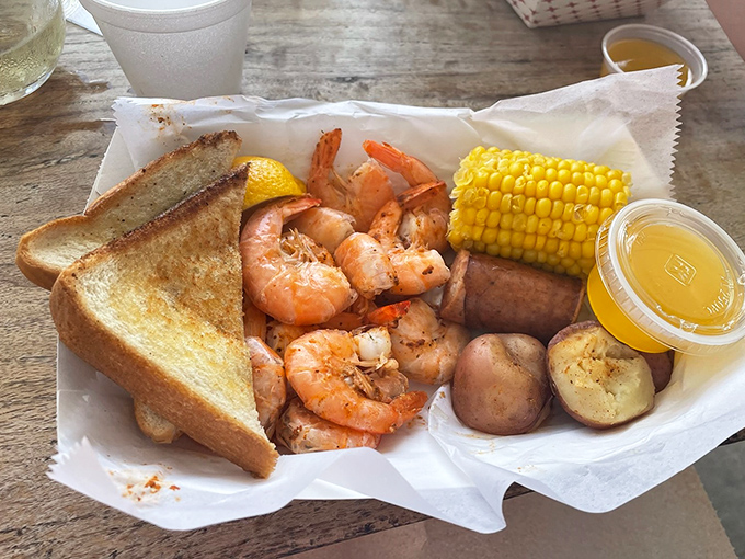 The seafood boil that launched a thousand food dreams. Simple, unpretentious, and exactly what you want after a day exploring Florida's coast.