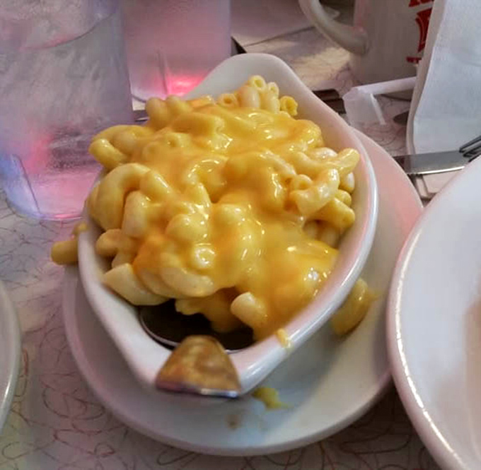 Mac and cheese that would make your grandmother both proud and jealous. That golden cheese sauce isn't just food&mdash;it's edible sunshine.